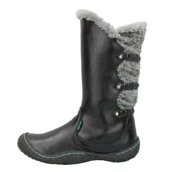 Jambu | Shoes | Jambu Kd Azami Black Leather Faux Fur Trim Outdoor ...